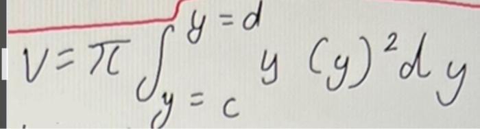 Solved use the disk or washer method to find this which is | Chegg.com