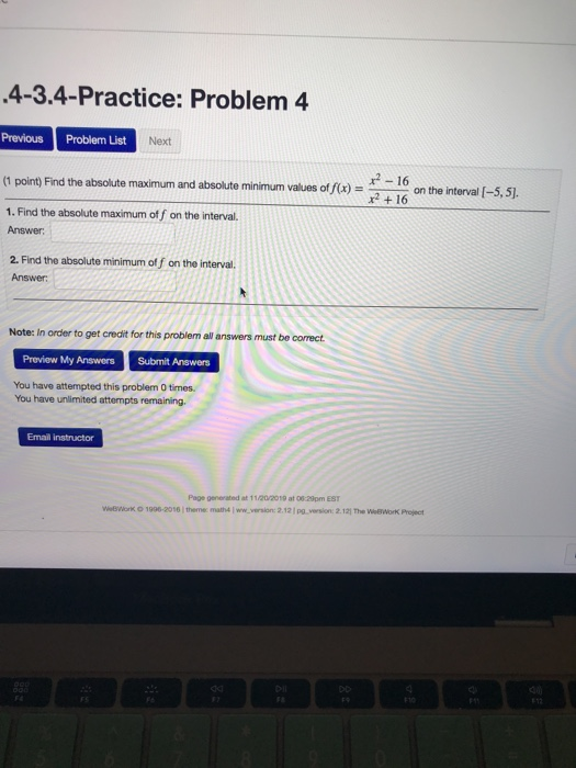 Solved .4-3.4-Practice: Problem 4 Previous Problem List Next | Chegg.com