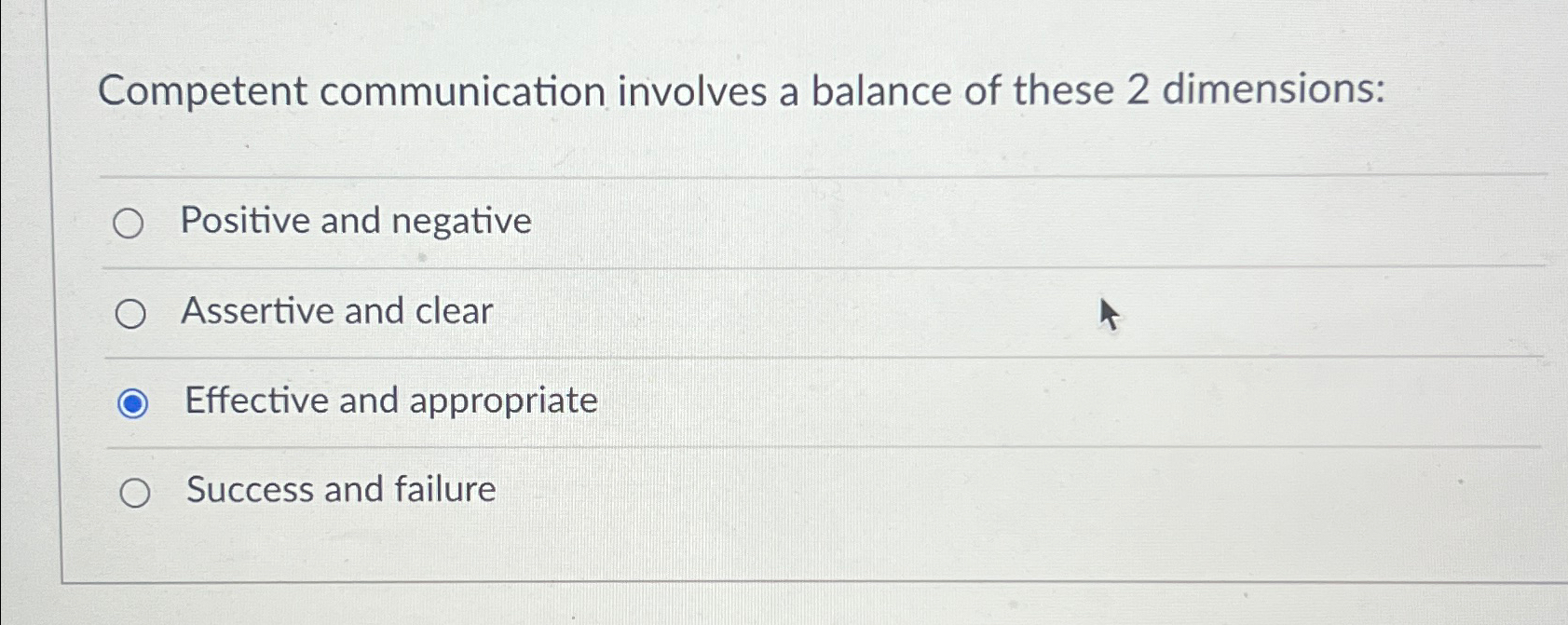 Solved Competent communication involves a balance of these 2 | Chegg.com