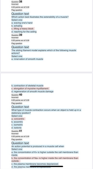 Solved Question 38 Incorrect 0.00 points out of 5.00 Flag | Chegg.com Solved Question 38 Incorrect 0.00 points out of 5.00 Flag | Chegg.com