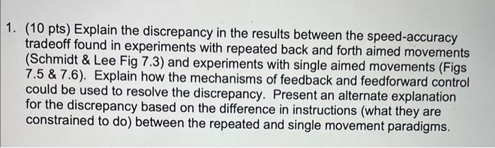 Solved (10 pts) Explain the discrepancy in the results | Chegg.com