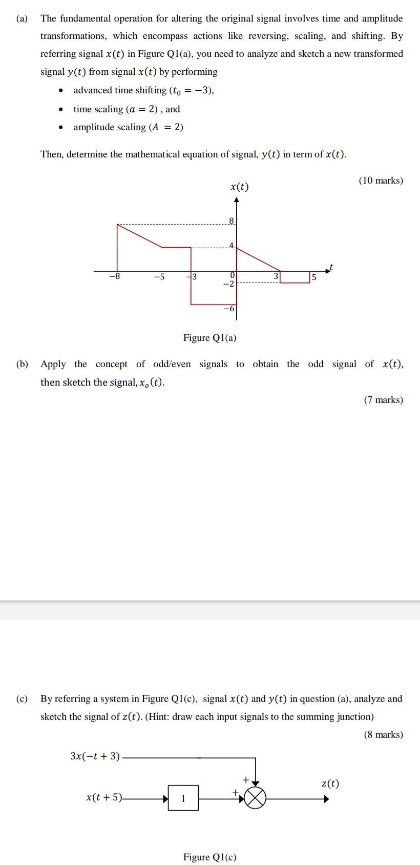 Solved (a) The fundamental operation for altering the | Chegg.com