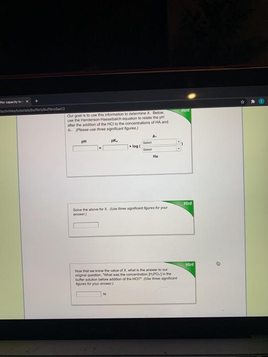 Solved of a butter x ities/tutorials/buffers/bufferdact2 | Chegg.com