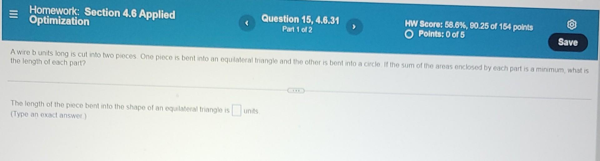 Solved E Homework Section 4 6 Applied Optimization Question