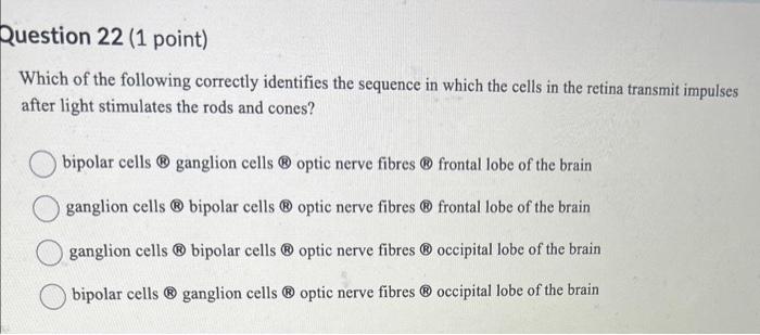 Solved Which of the following correctly identifies the | Chegg.com