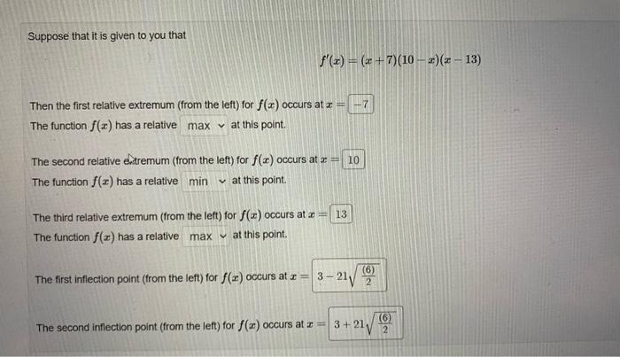 Solved Suppose that it is given to you that | Chegg.com