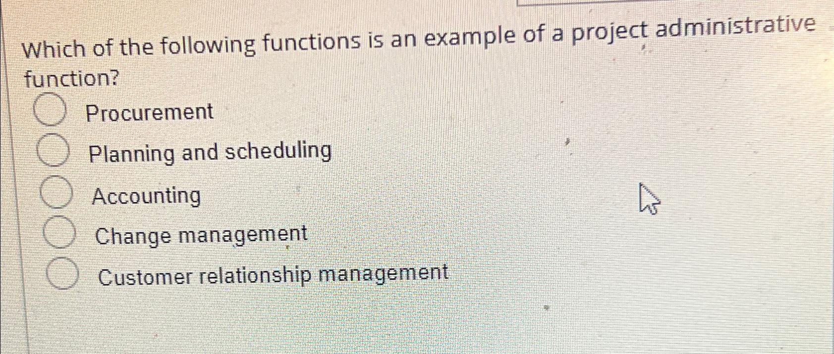 Solved Which of the following functions is an example of a | Chegg.com