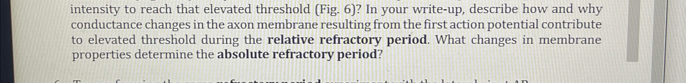 Solved intensity to reach that elevated threshold (Fig. 6)? | Chegg.com