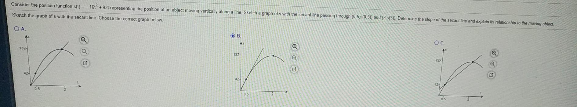 Solved Consider The Position Function S T 16t 2 92t