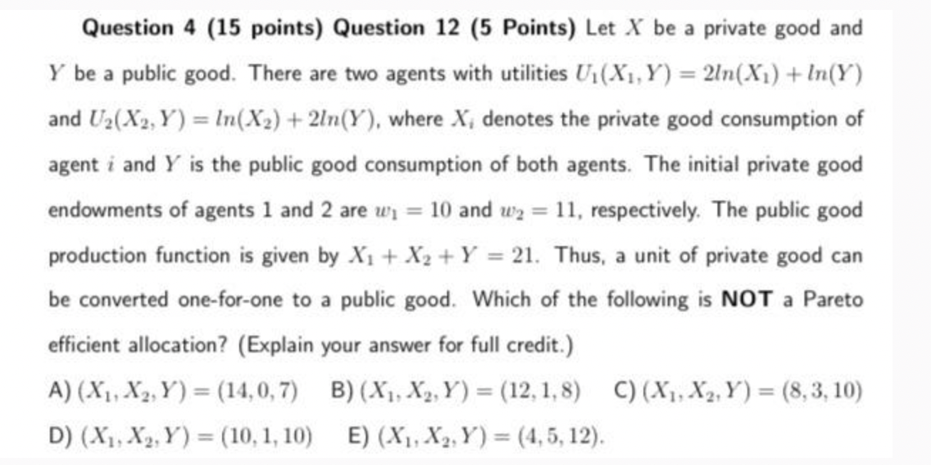Solved by an EXPERT Question 4 (15 points) Question 12 (5 Points ... Solved by an EXPERT Question 4 (15 points) Question 12 (5 Points ...