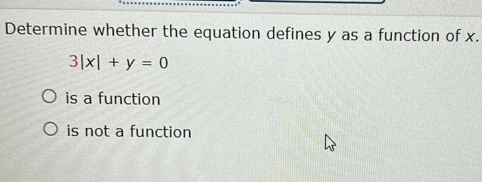 Solved Determine Whether The Equation Defines Y ﻿as A