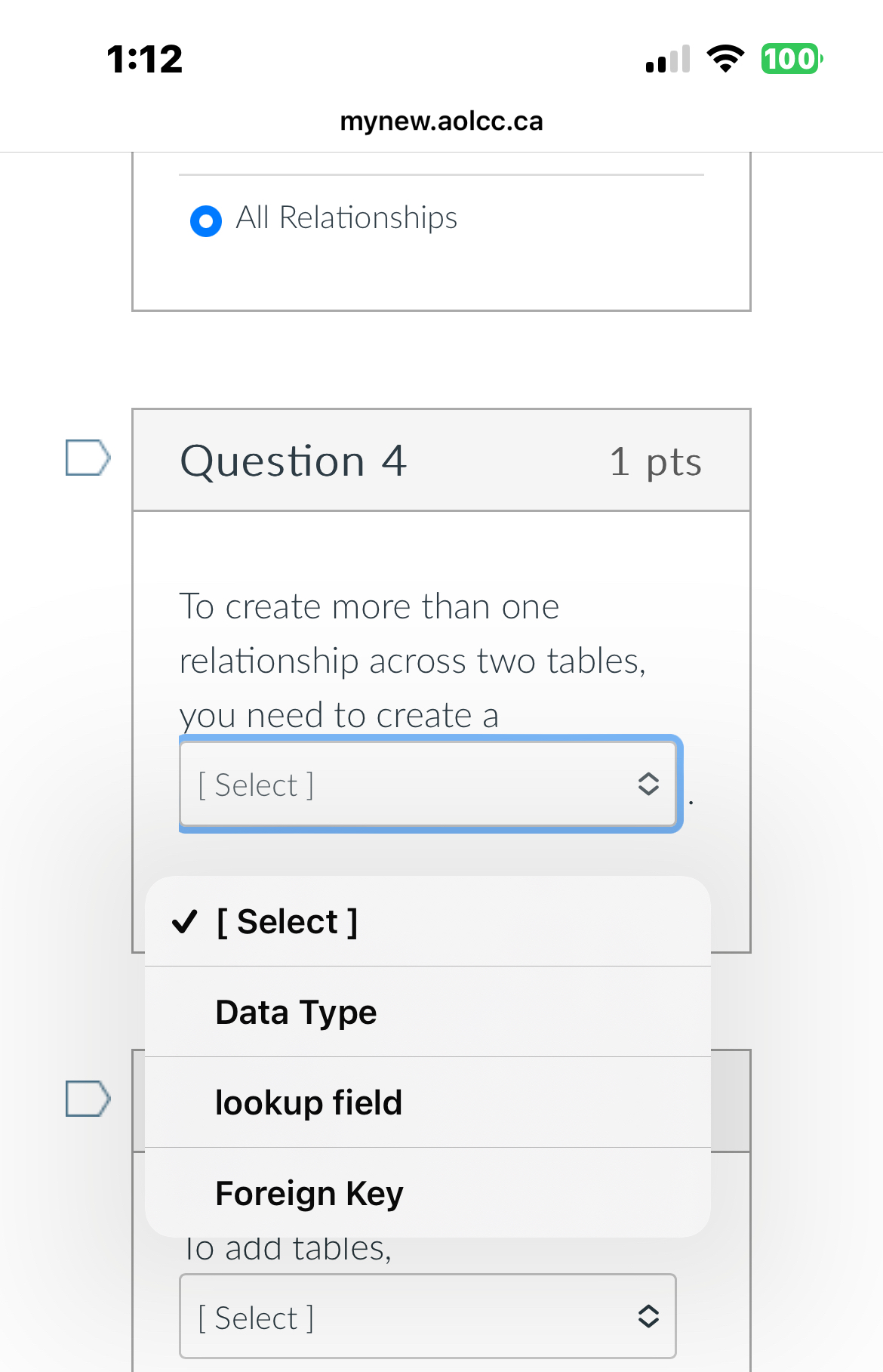 Solved 1:12100mynew.aolcc.caAll RelationshipsQuestion 41 | Chegg.com