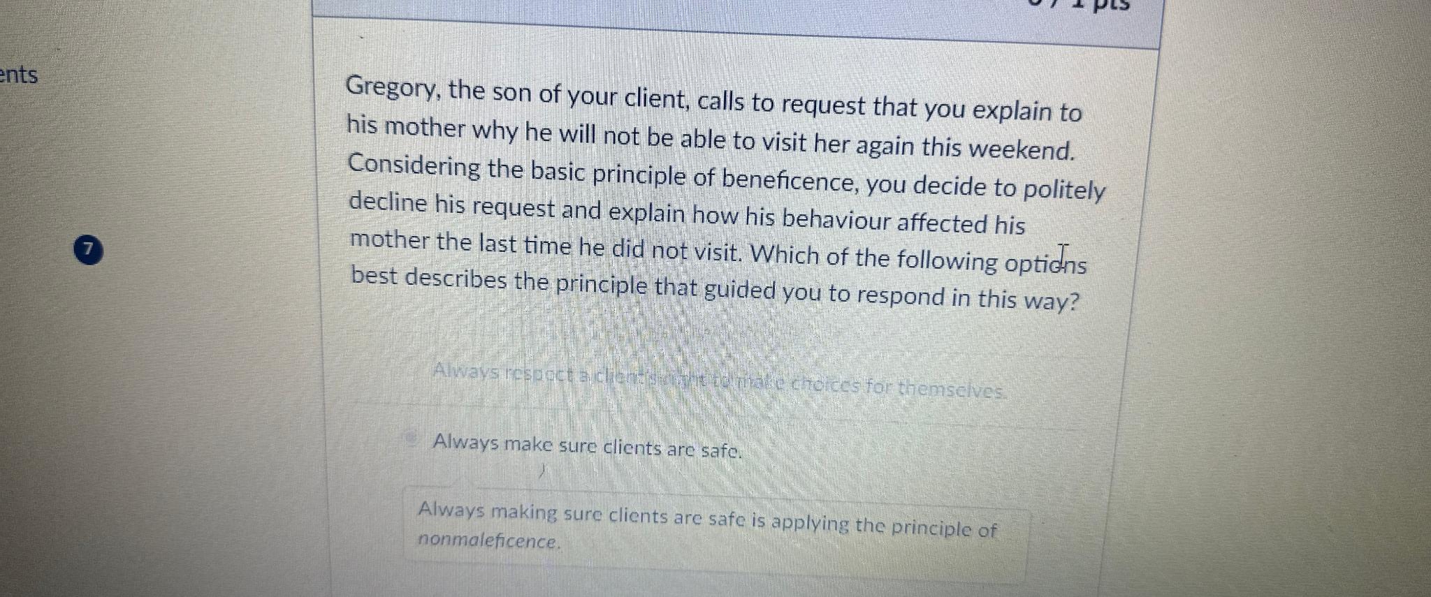 Solved Gregory, the son of your client, calls to request | Chegg.com