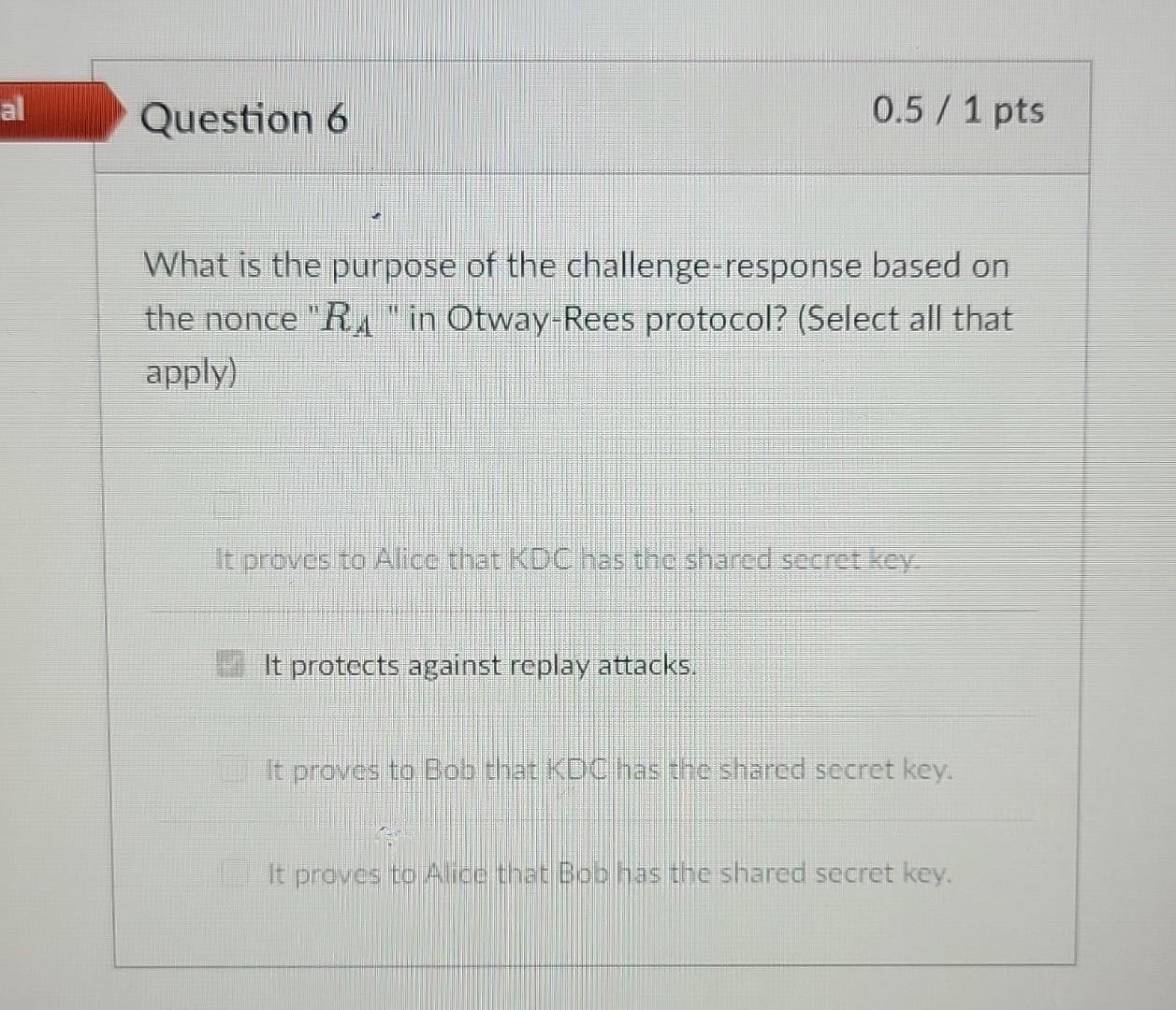 Solved What is the purpose of the challenge-response based | Chegg.com