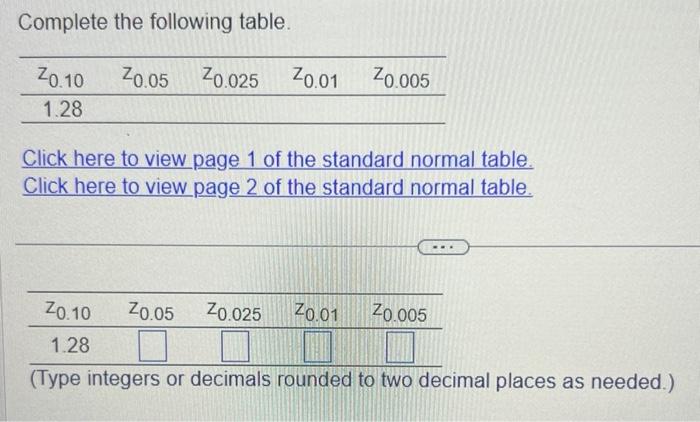 Solved Complete the following table. Click here to view page | Chegg.com