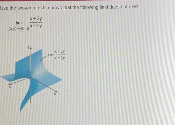Solved Use the two-path test to prove that the following | Chegg.com