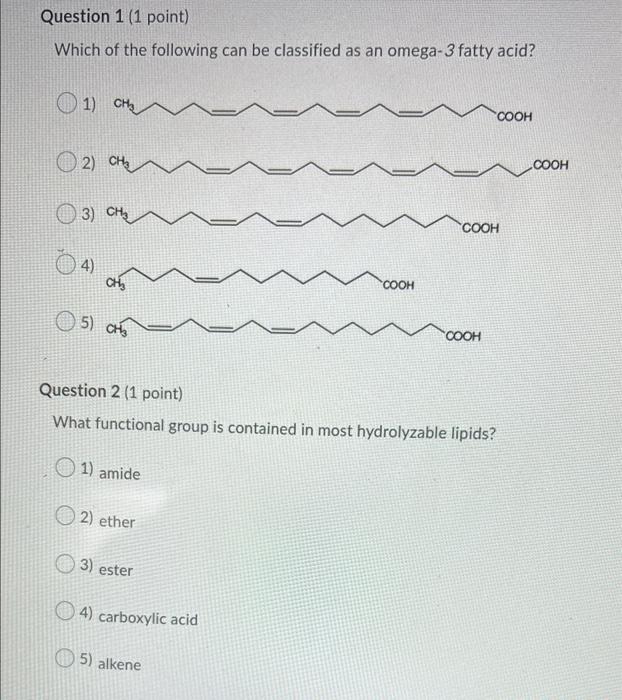 Solved Question 1 (1 point) Which of the following can be | Chegg.com