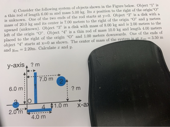Solved 4) Consider the following system of objects shown in | Chegg.com