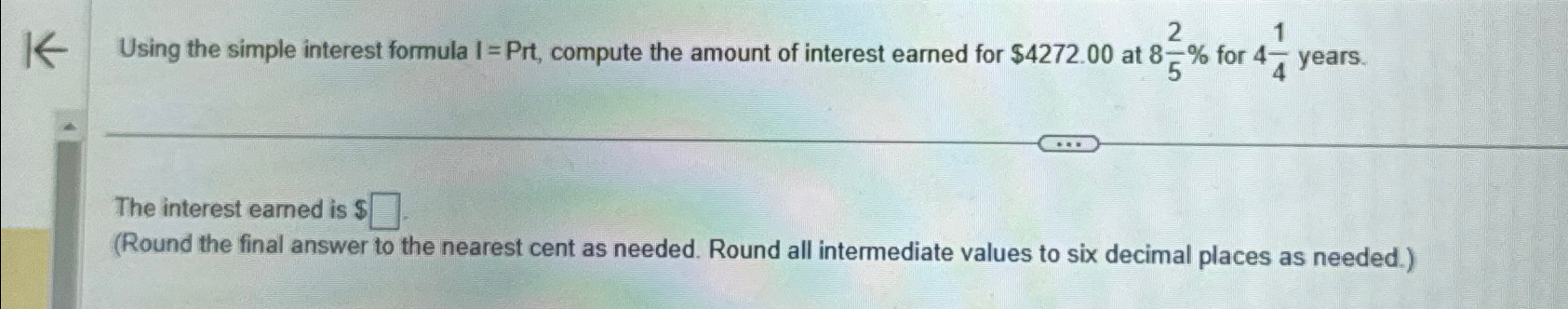 Solved Using the simple interest formula I = ﻿Prt, ﻿compute | Chegg.com