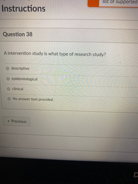 Solved Question 37 A cohort study is what type of research | Chegg.com
