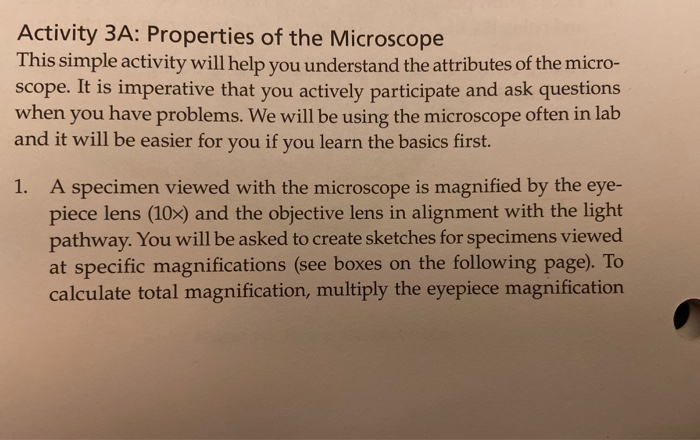 by the objective magnification. Example 10x | Chegg.com