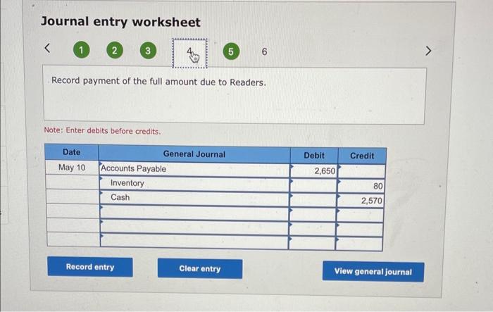 Solved Required information Exercise 6-9 (Algo) Record | Chegg.com