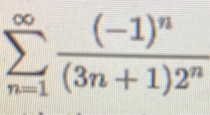 Solved According to the alternating series error estimation | Chegg.com