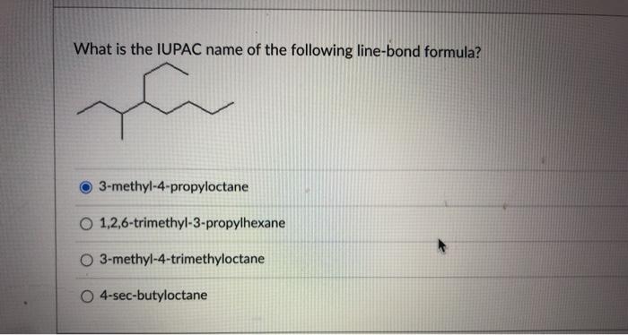 Solved What is the IUPAC name of the following line-bond | Chegg.com