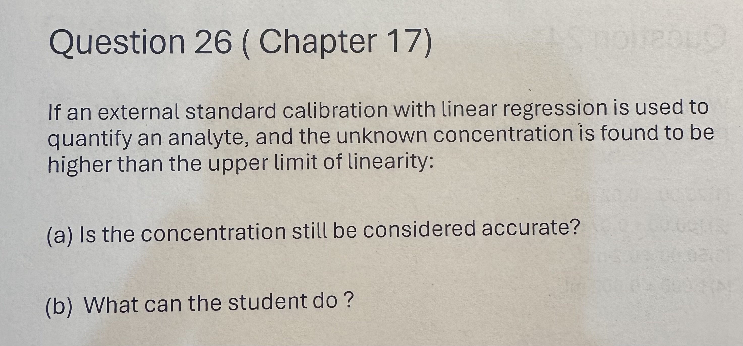 Solved Question 26 ( ﻿Chapter 17)If an external standard | Chegg.com