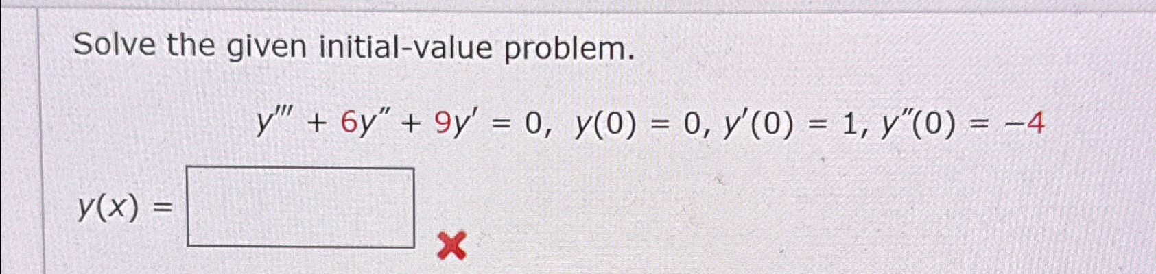 Solved Solve the given initial-value | Chegg.com