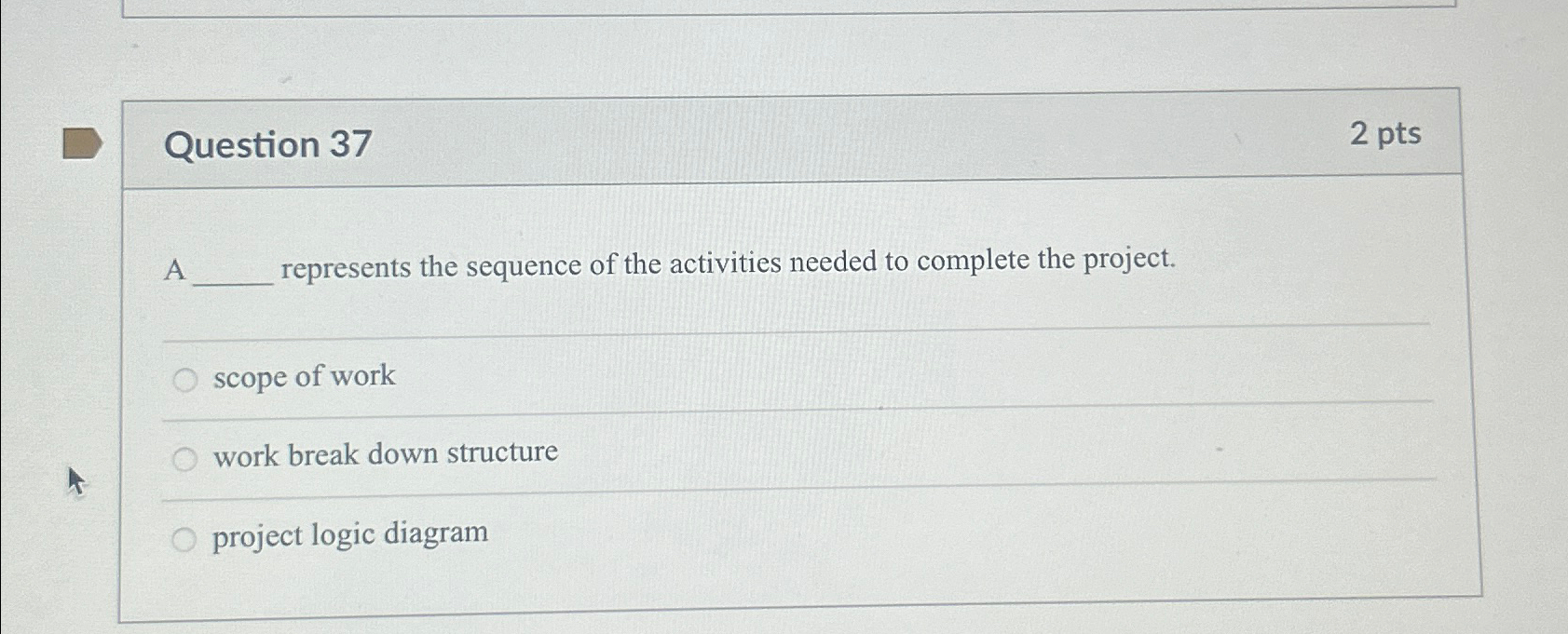 Solved Question 372 ﻿ptsA ﻿represents the sequence of the | Chegg.com