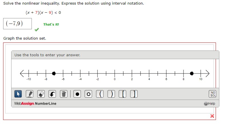 Solved Solve the nonlinear inequality. Express the solution | Chegg.com