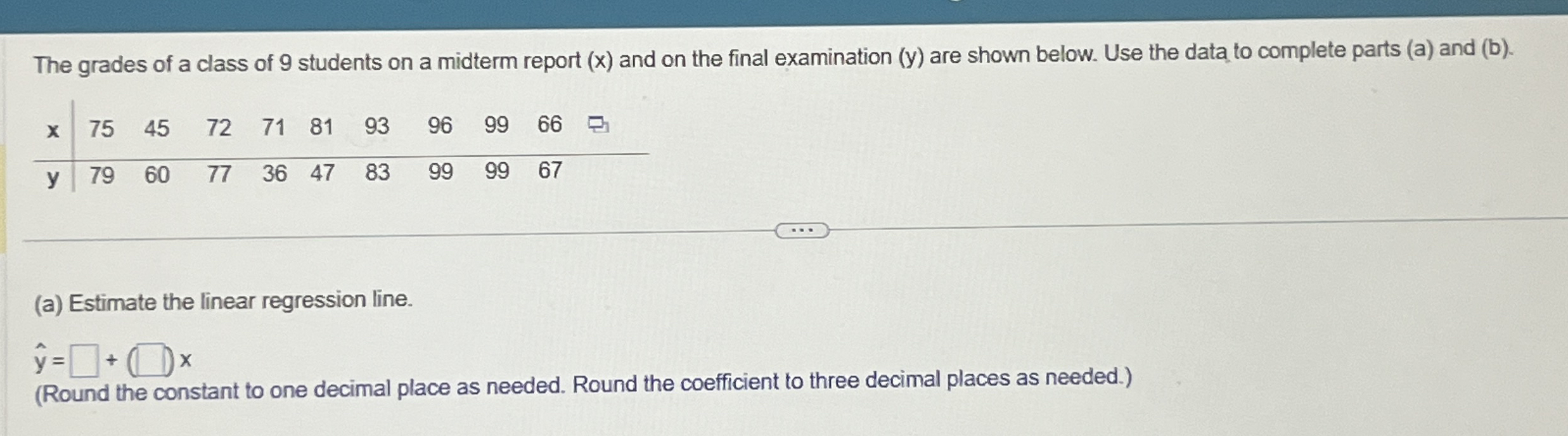 Solved The grades of a class of 9 ﻿students on a midterm | Chegg.com
