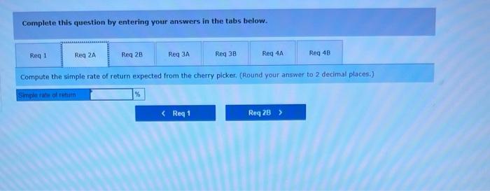 Solved Problem 14-24 (Algo) Simple Rate of Return; Payback | Chegg.com