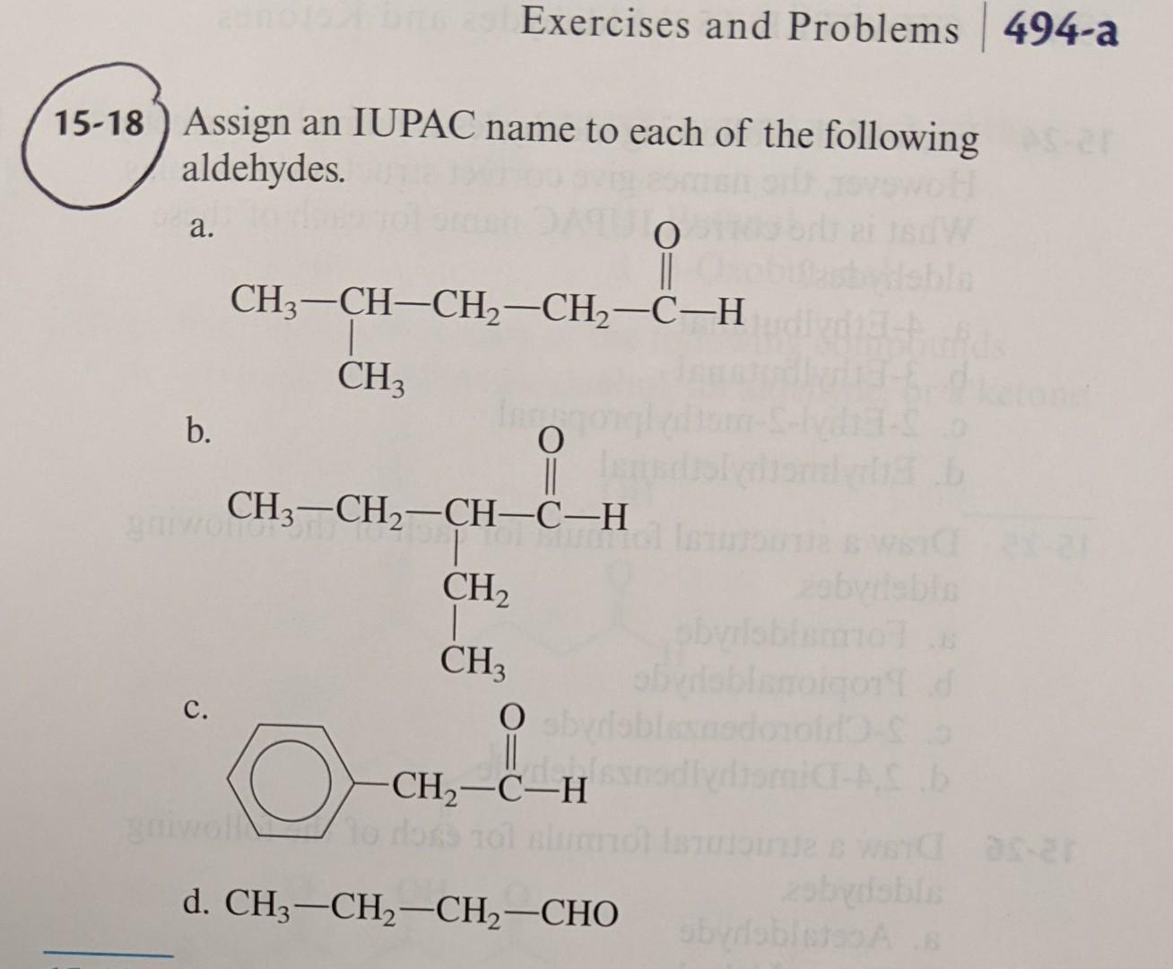 Solved 15-76 Draw the structural formula of the carboxylic | Chegg.com