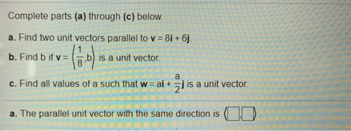 Solved Complete parts (a) through (c) below. a. Find two | Chegg.com