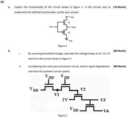 Solved 02 a. Explain the functionality of the circuit shown | Chegg.com