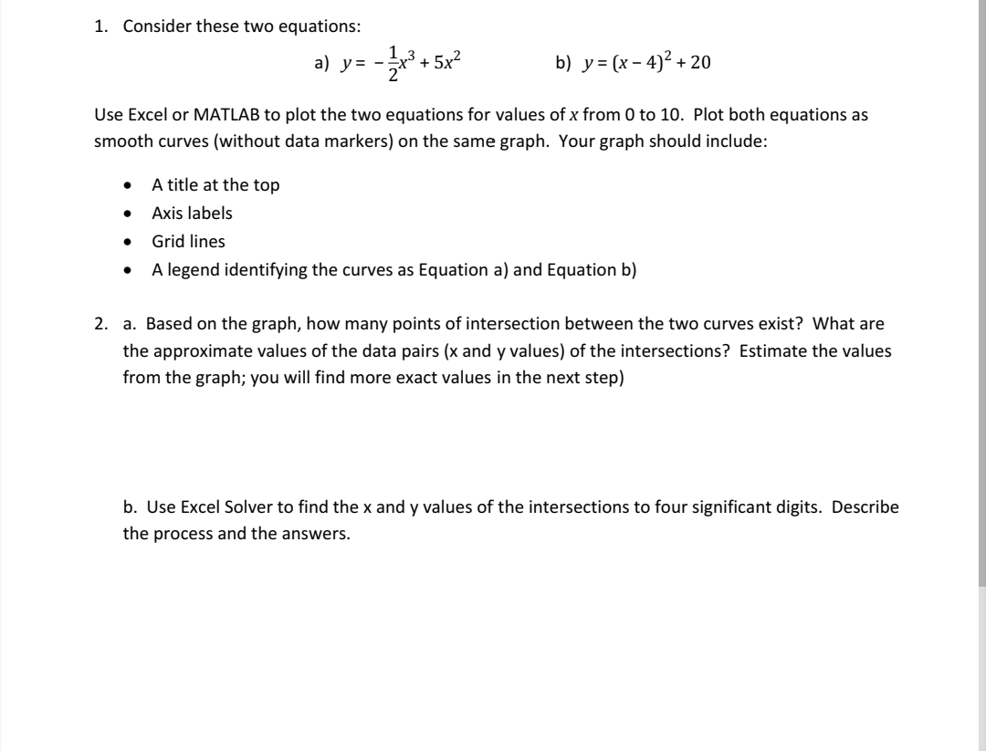Solved use excel plsConsider these two | Chegg.com