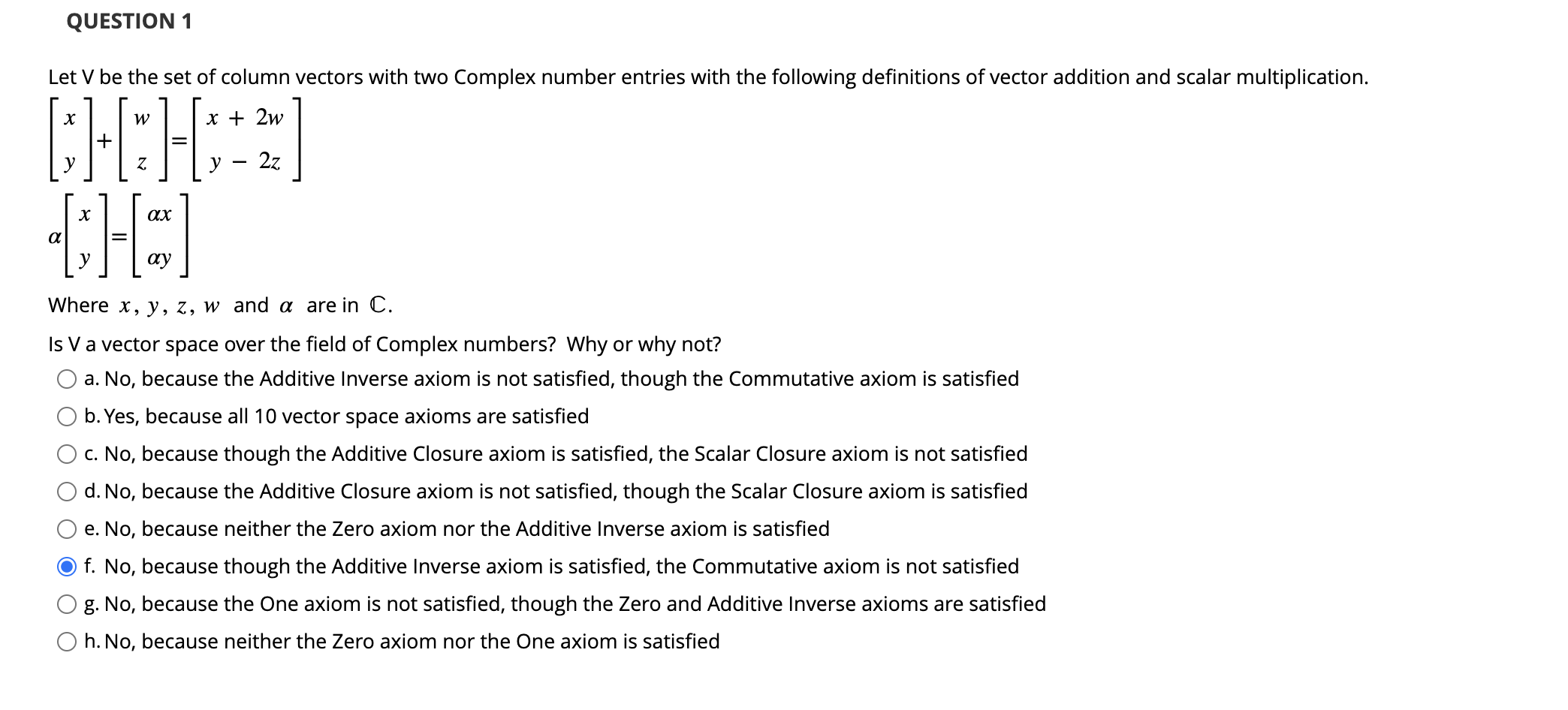 Solved There are a couple conflicting answers for this | Chegg.com