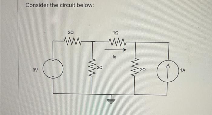 Solved Consider the circuit below: | Chegg.com