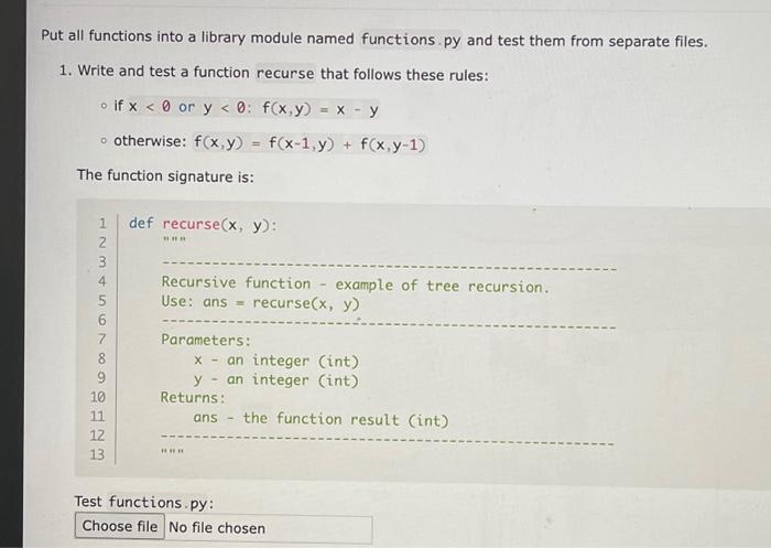 Solved Please complete the following code for each task. | Chegg.com