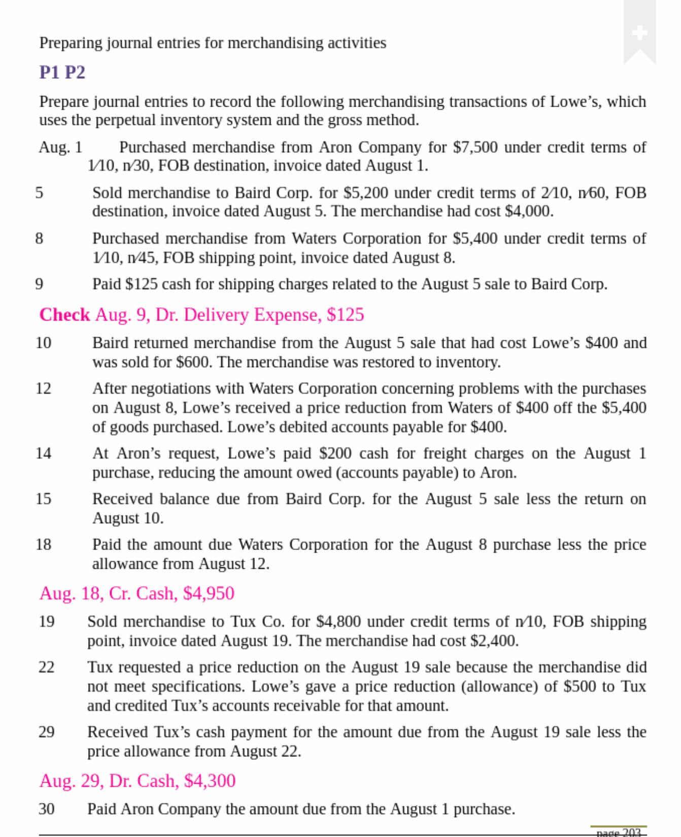 Solved Preparing journal entries for merchandising | Chegg.com