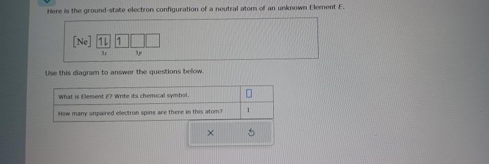 Solved Here is the ground-state electron configuration of a | Chegg.com