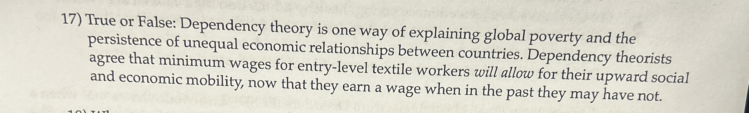 Solved True or False: Dependency theory is one way of | Chegg.com