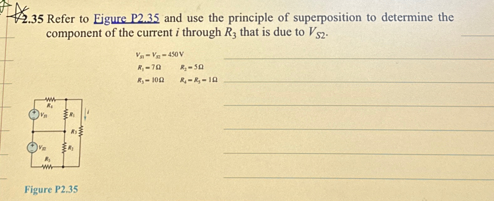 Solved 2.35 ﻿Refer to Eigure P2.35 ﻿and use the principle of | Chegg.com