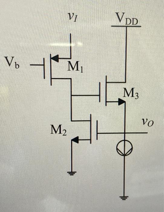 Solved when considering channel length modulation, draw an | Chegg.com