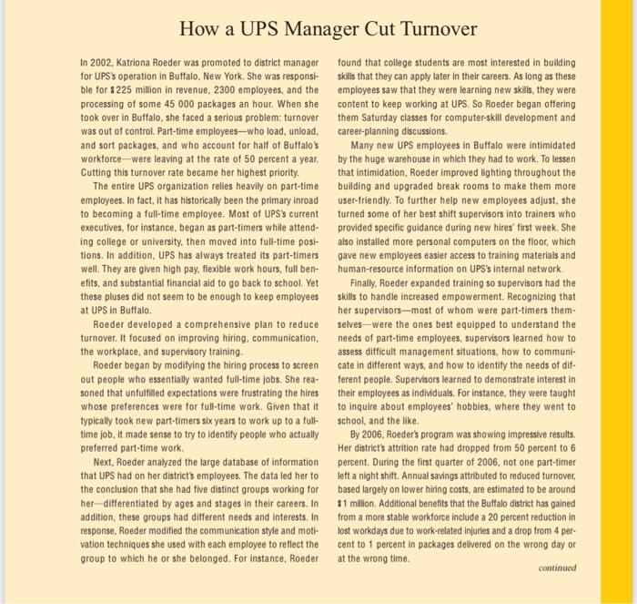 Solved 1. what are the challenges that part-time employee in | Chegg.com