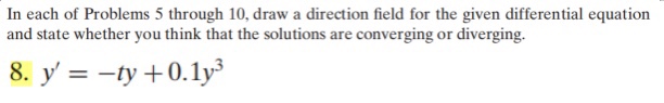 Solved In each of Problems 5 ﻿through 10, ﻿draw a direction | Chegg.com