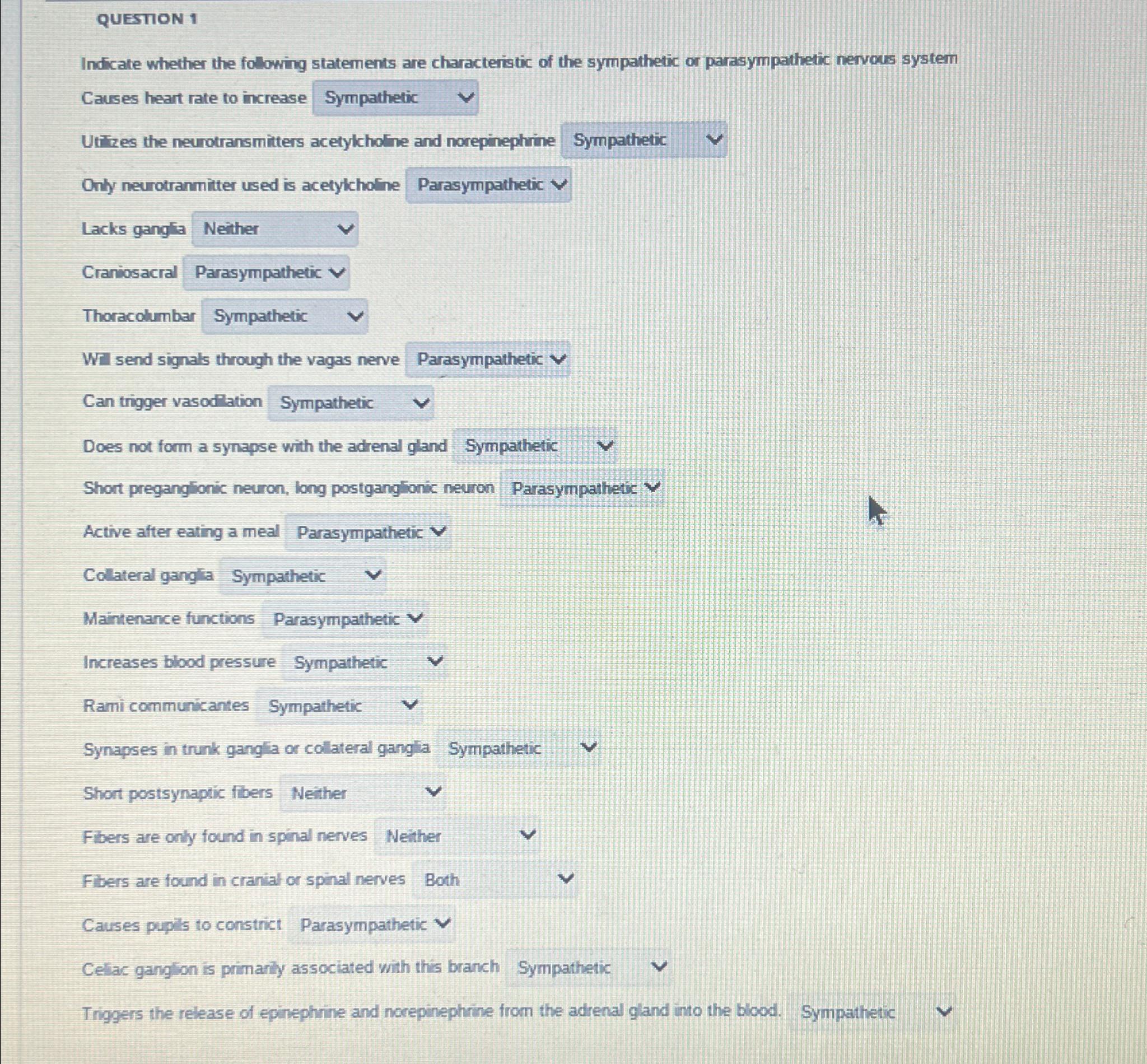 Solved QUESTION 1Indicate whether the following statements | Chegg.com