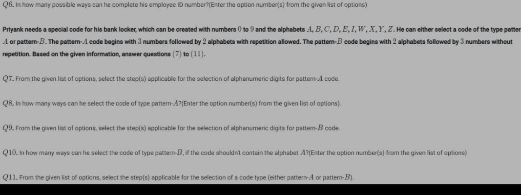 Solved Q6. In how many possible ways can he complete his | Chegg.com